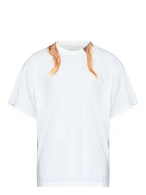 MAISON MARGIELA Logo Cotton T Shirt - White