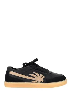 Palm Angels Lace Up Sneakers - Black - Beige