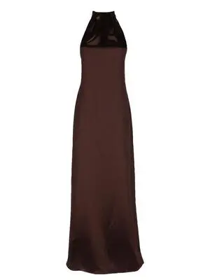 ALYSI Sleeveless Long Dress - Brown