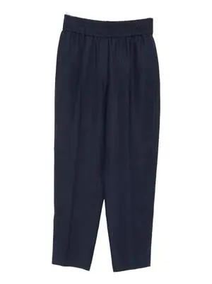 Brunello Cucinelli Linen Blend Trousers - Blue