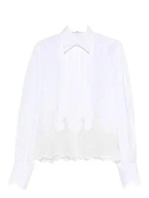 Ermanno Scervino Cotton Embroidered Shirt - White