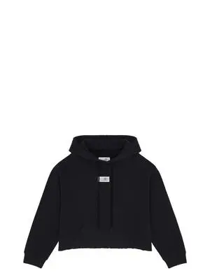 MAISON MARGIELA Logo Cotton Hoodie - Black
