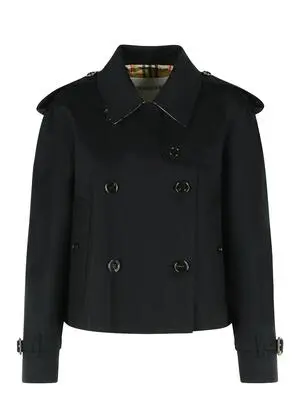 BURBERRY Cotton Gabardine Trench Coat Jacket