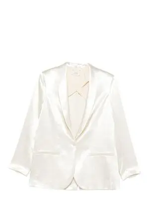 ALYSI Single Breasted Blazer - White