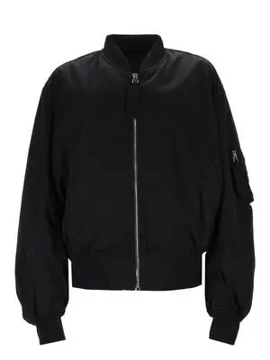 Attico Bomber Jacket With Pocket - Black