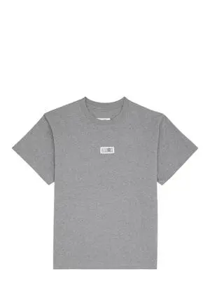 MAISON MARGIELA Logo Cotton T Shirt - Grey