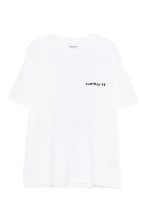 Carhartt Work In Progress Logo Cotton T Shirt - White