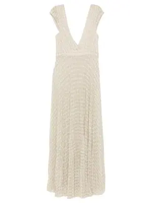 FORTE_FORTE Pleated Long Dress - Ivory