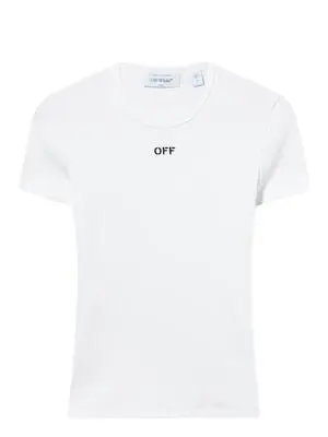Off White Basic Logo T-shirt - White