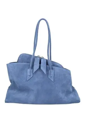 Attico Medium Leather Bag - Blue