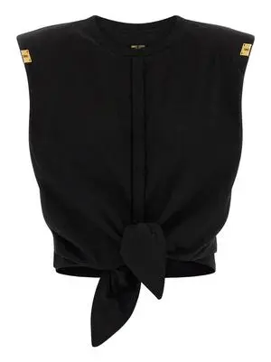 Elisabetta Franchi Cotton Top - Black