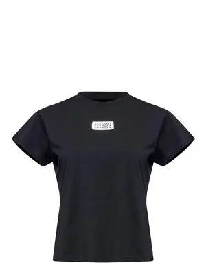 MAISON MARGIELA Logo Cotton T-shirt - Black