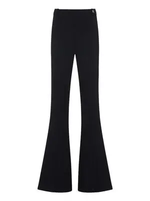 Elisabetta Franchi Flared Leg Trousers - Black