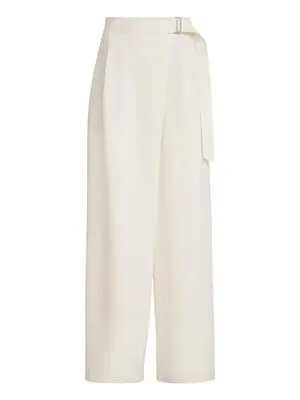 Brunello Cucinelli Linen-blend Trousers - Cream