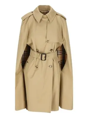 Burberry Cotton Trench Coat - Beige