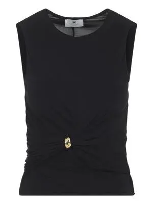 Elisabetta Franchi Sleeveless Top - Black