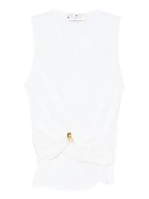 Elisabetta Franchi Sleeveless Top - Ivory