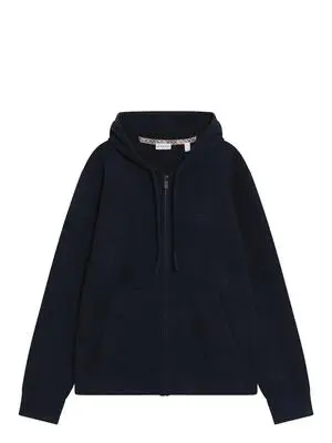 Burberry Zip Up Cashmere Blend Cardigan - Blue