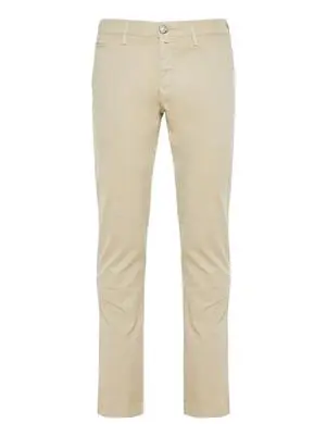 Jacob Cohen Cotton-blend Trousers - Beige