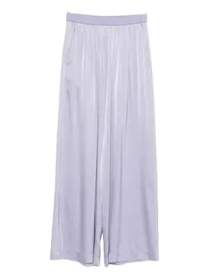 FORTE_FORTE Silk Satin Pants - Lilac