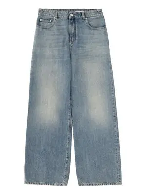 Alexander McQueen Wide Leg Jeans - Denim
