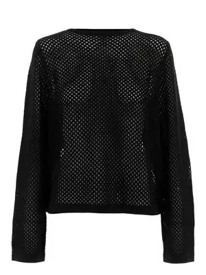 ALLUDE Wool And Cashmere Knit - Black