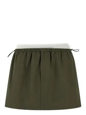 Alexander Wang Double Layer Waist Mini Skirt - Green