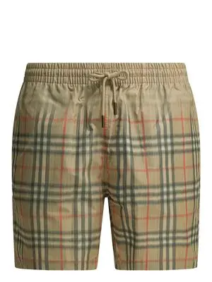 Burberry Check Swim Shorts - Beige