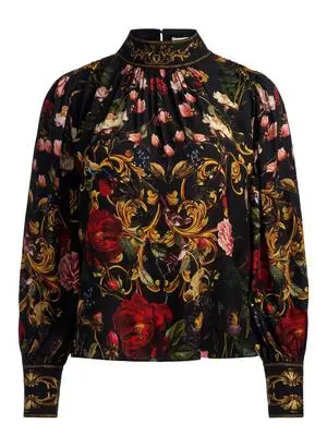 Alice + Olivia Marion Blouse - Black