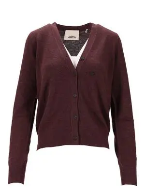 Isabel Marant Carline Cardigan - Burgundy