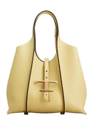 TOD'S Mini Leather Tote Bag - Yellow
