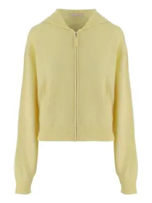 ALLUDE Wool And Cashmere Knit - Yellow