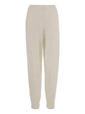 ALLUDE Wool And Cashmere Pants - White