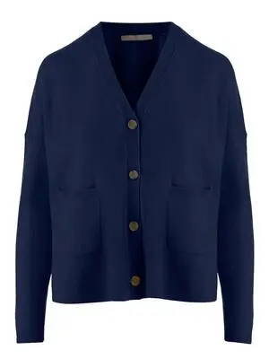 ALLUDE Wool And Cashmere Cardigan - Blue