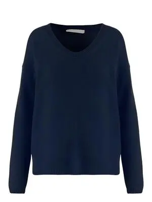 ALLUDE Cashmere Sweater - Blue