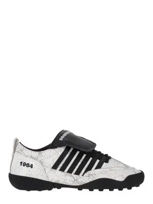 Dsquared2 Lace Up Low Top Sneakers - Bianco+nero