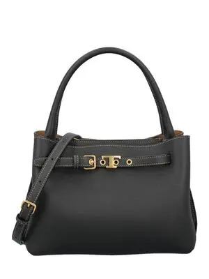 TOD'S Mini Leather Handbag - Black