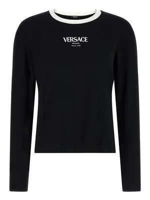 Versace Logo T-shirt - Black