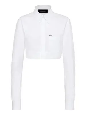 Dsquared2 Cropped Shirt - White