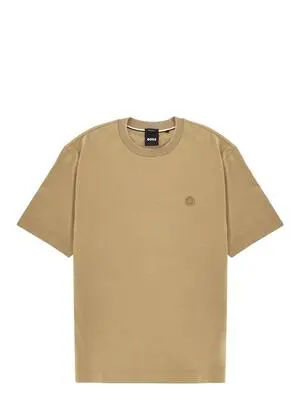 BOSS T Shirt With Logo - Beige