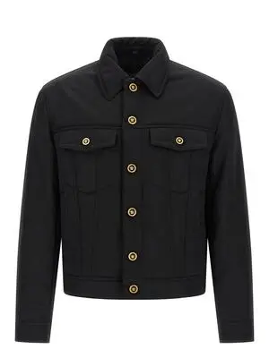 Versace Medusa Button Jacket - Black