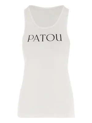 Patou Logo Tank Top - White