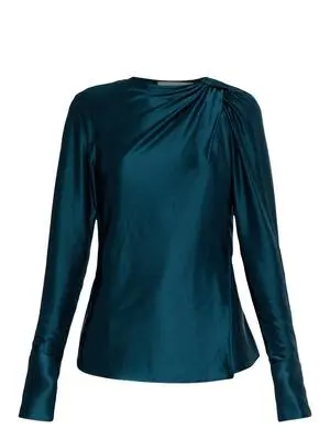Victoria Beckham Draped Blouse - Black