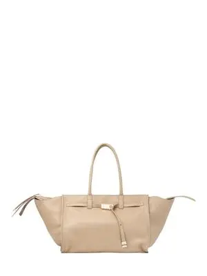 Benedetta Bruzziches Mame Weekend Leather Bag - Ivory