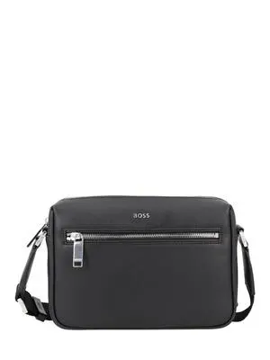 BOSS Leather Daxter Bag - Black
