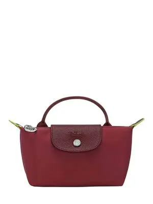 Longchamp Le Pliage Green Clutch Bag - Red
