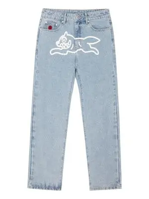 ICECREAM Cotton Jeans With Logo - Denim