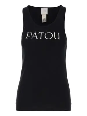 Patou Logo Tank Top - Black