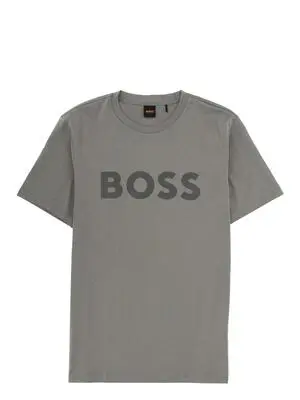 BOSS Thinking 1' T Shirt - Grey