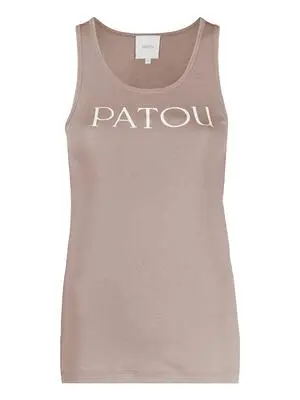 Patou Logo Tank Top - Beige